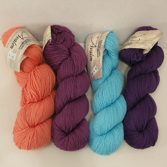 Cascade Yarns | Other | 4 Skeins Cascade Avalon Yarn 550 Cotton Acrylic ...